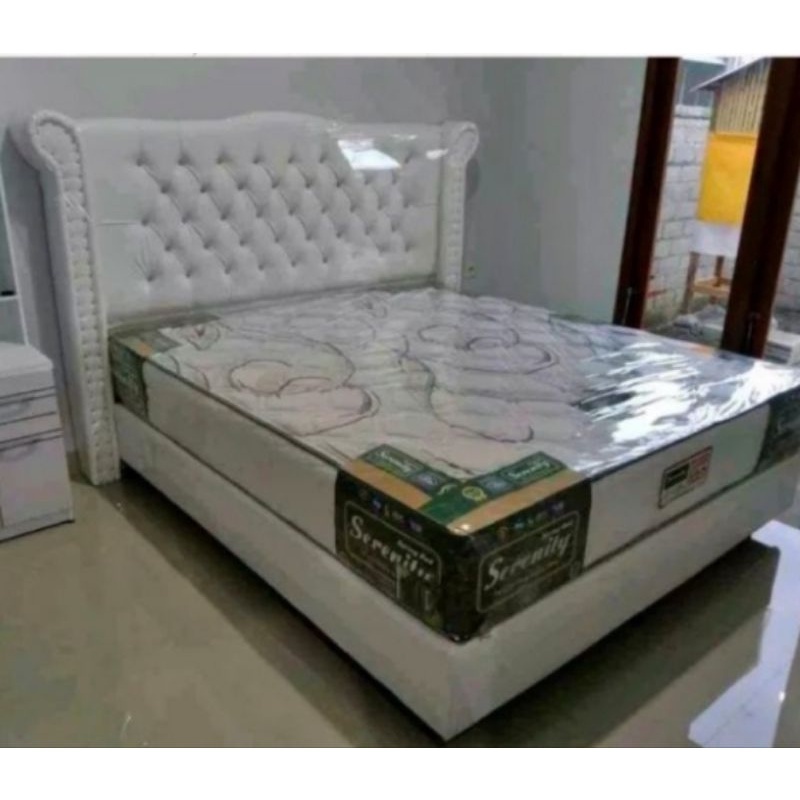 Jual satu set springbed elite serenity superstar Divan sandaran arjuna ...