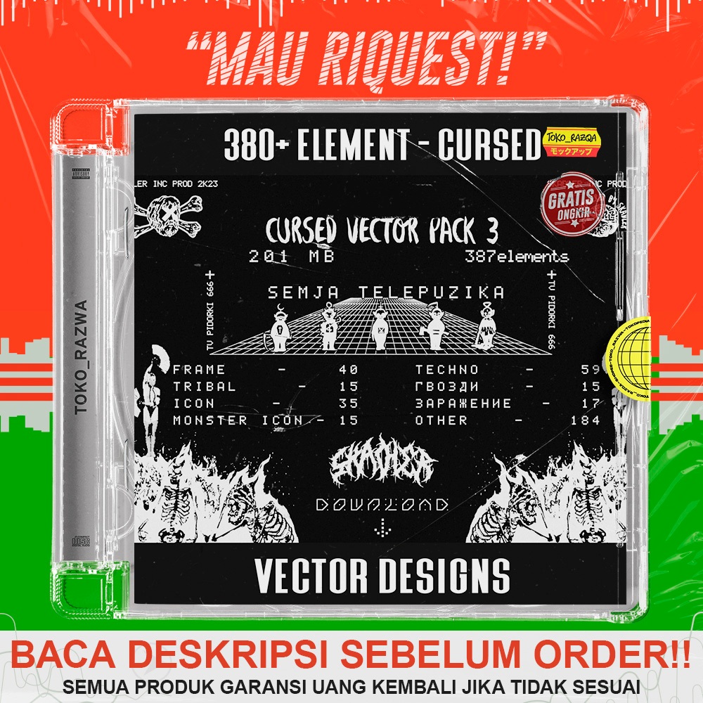 Jual 380+ Element - Cursed Vector Pack 3 - 301023 | Shopee Indonesia