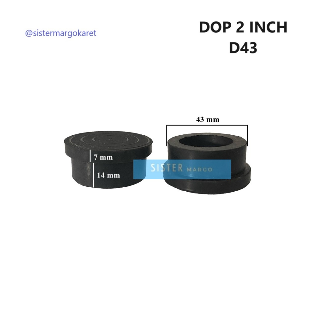 Jual Kaki Karet Kursi Bulat DOP 2 inch D43 - Isi 4 pcs | Shopee Indonesia
