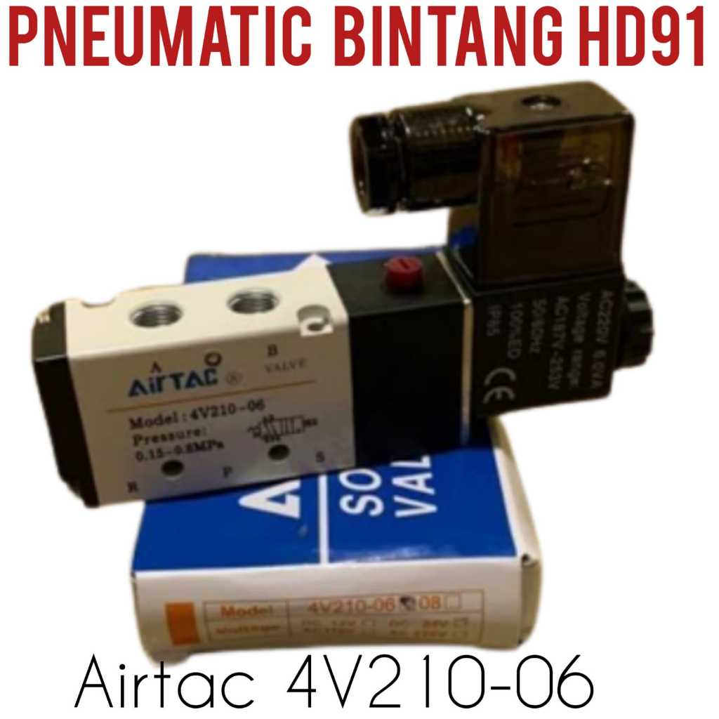 Jual Solenoid Valve 4v210-06 AIRTAC | Shopee Indonesia