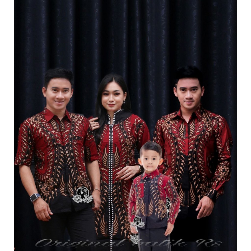 Jual Batik Papaku Couple Baju Kemeja Hem Batik Couple Ayah dan Anak ...