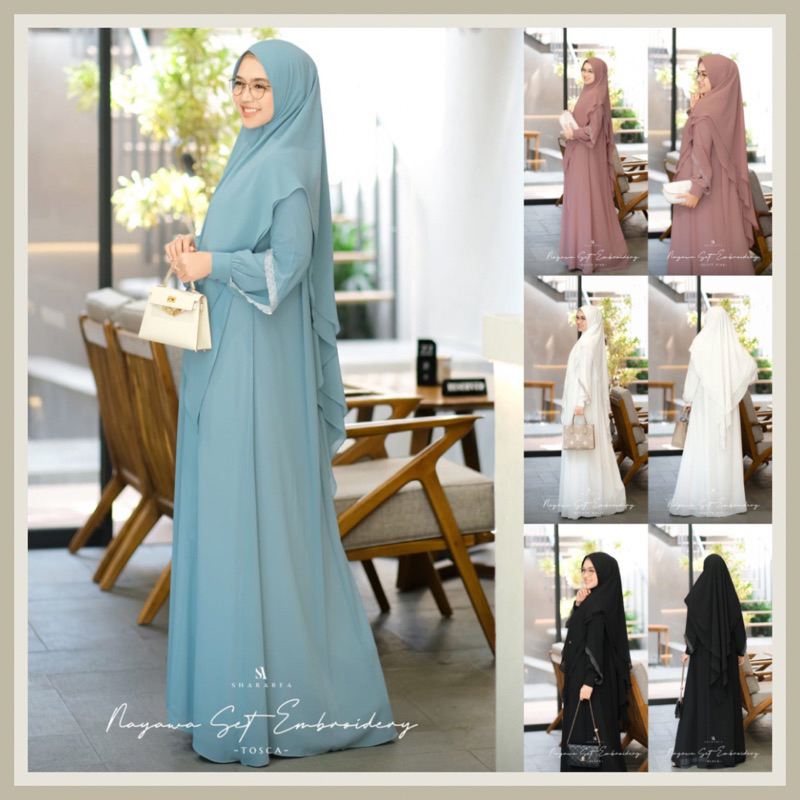 Jual NAYAMA Set Embroidery Original By SHARAREA | Shopee Indonesia