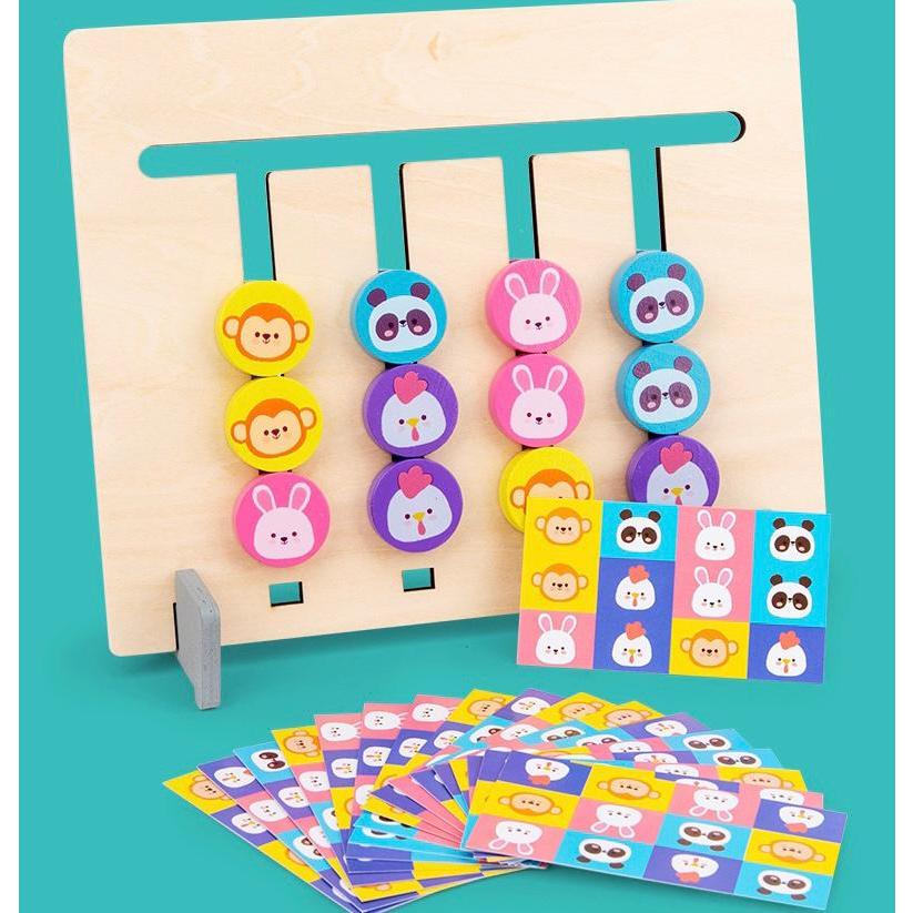 Jual [MNT] Mainan Puzzle Mencocokkan Warna / Sorting Color Logic Of ...