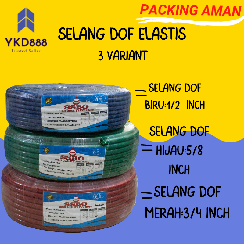 Jual Selang Air / Selang Cuci Motor Elastis Dof 1/2 5/8 3/4 inch Permeter | Shopee Indonesia