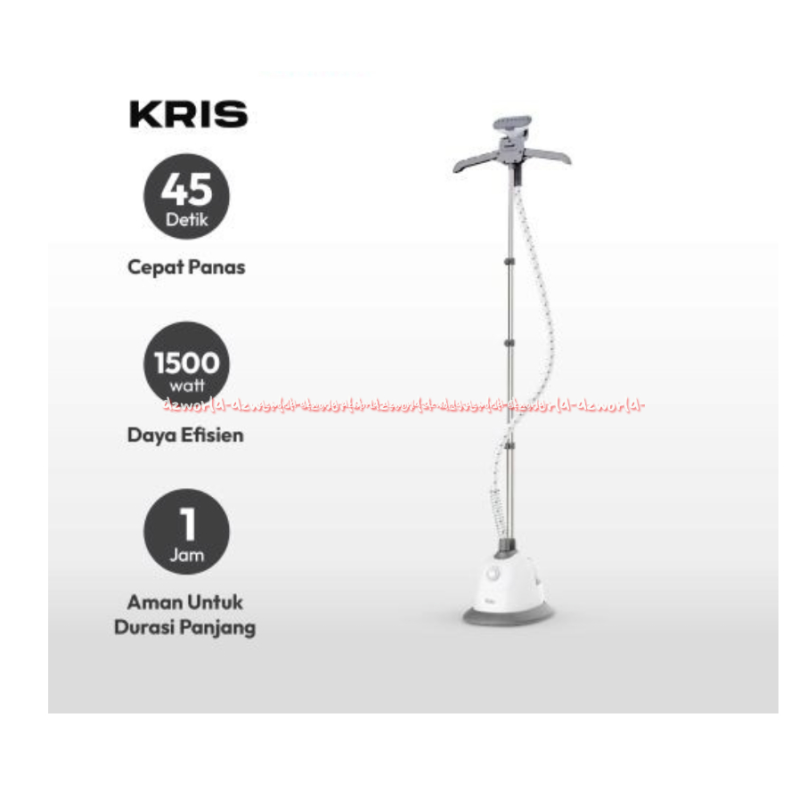 Jual Kris Setrika Uap 1L Putih Abu-Abu Garment Steamer Steam Iron ...