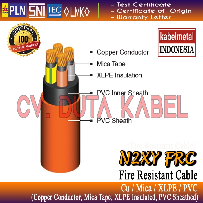 Jual Kabel N2XY FRC 4x120 mm2 KABEL METAL (KMI) /4x120 mm/4 x 120 mm mm2/4x120mm mm2/4 x 120/4 x ...