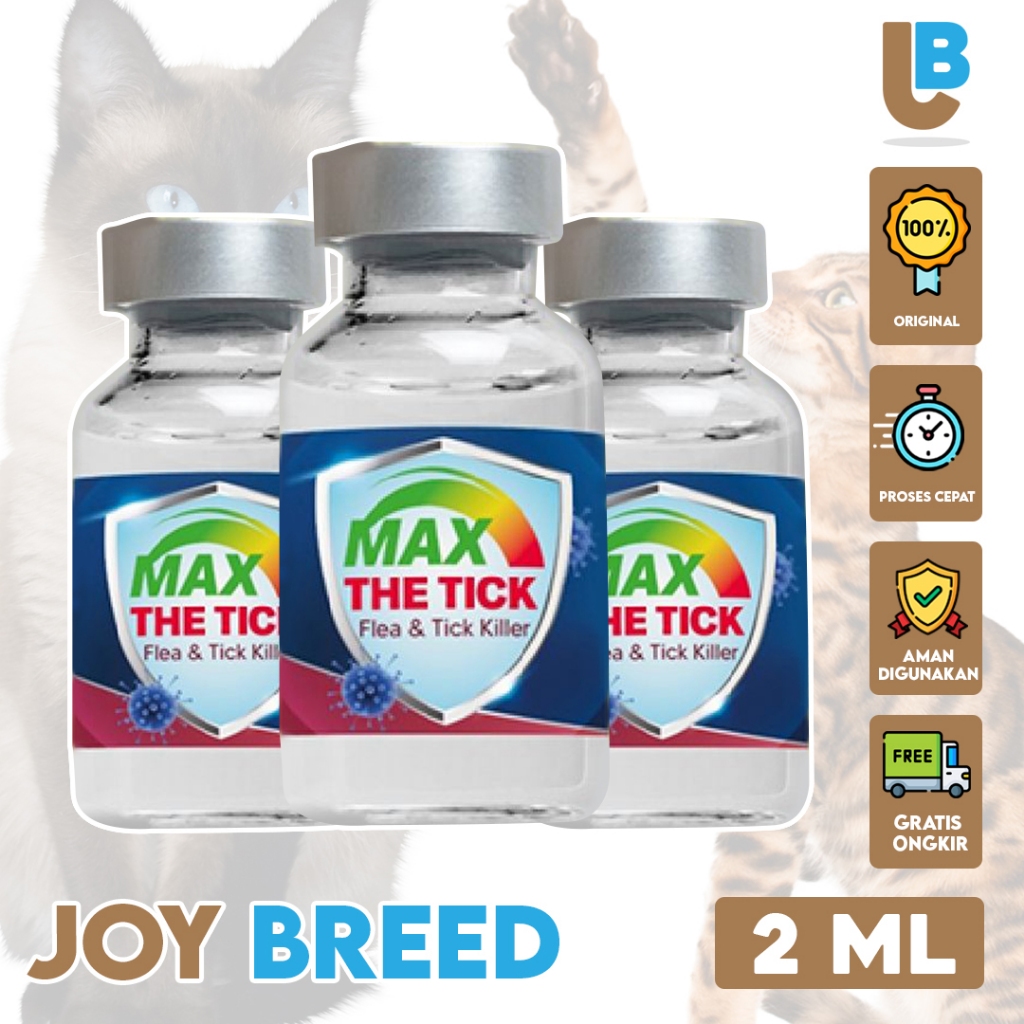 Jual OBAT KUTU KUCING TETES MAX THE TICK 2ML CAIRAN PEMBASMI KUTU ...