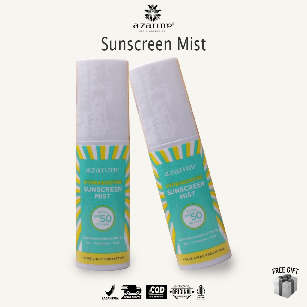 Jual Sunscreen Mist Azarine SPF 50 PA++++ / Azarine Sunscreen | Shopee ...