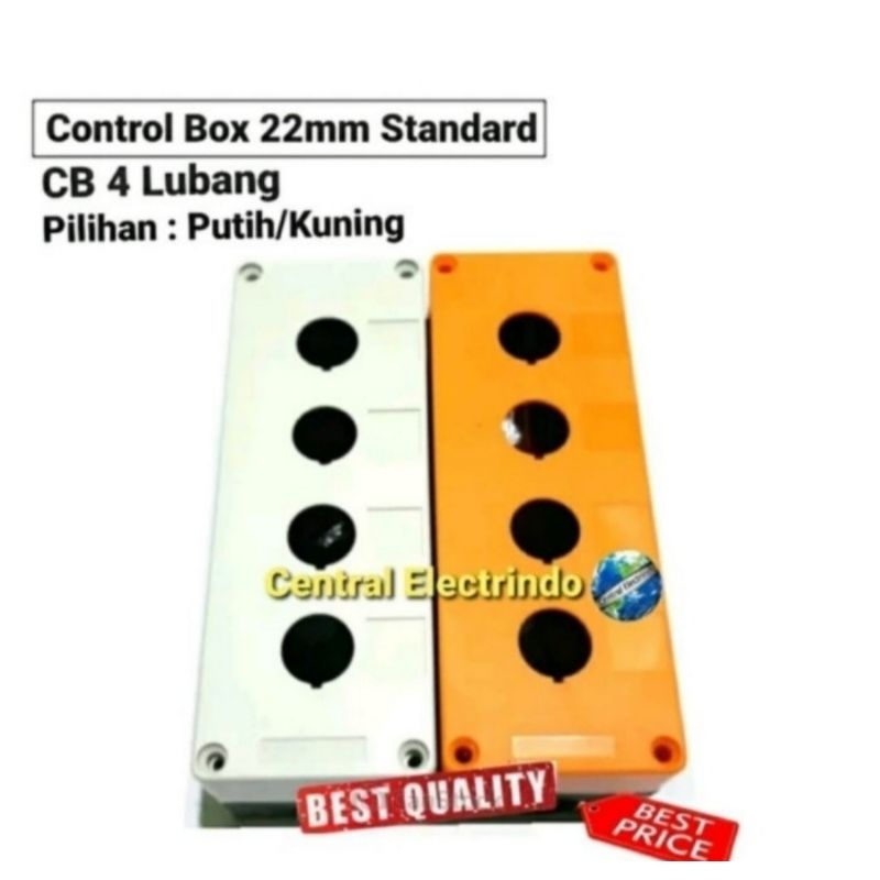 Jual Box Push Button Station 22mm 4 Lubang White / Yellow FORT | Shopee ...