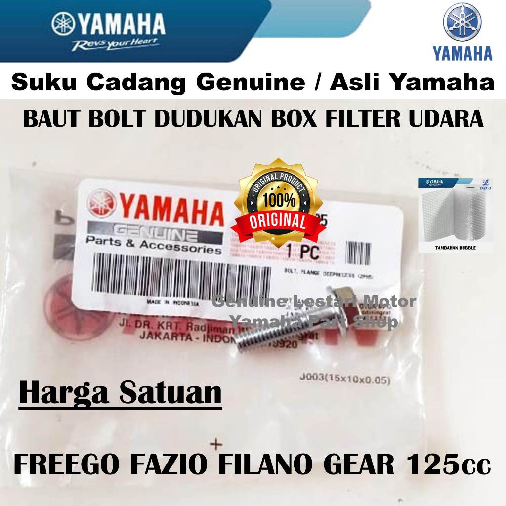 Jual Bolt Baut Dudukan Box Filter Udara FreeGo Fazio Filano Gear Asli ...