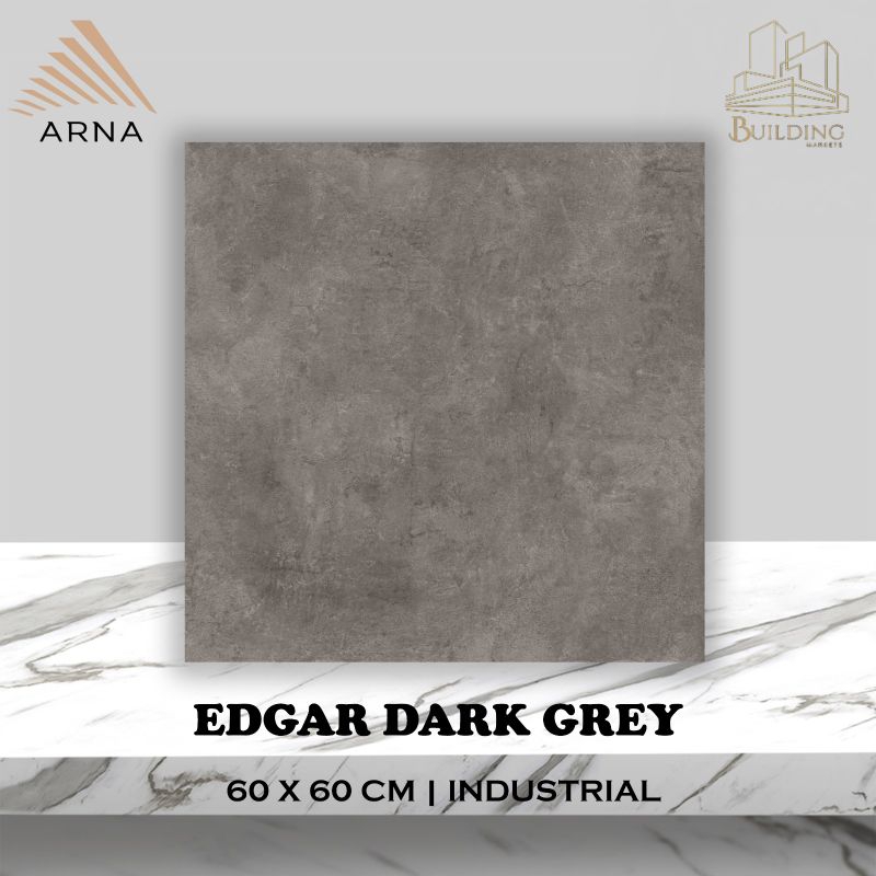 Jual Granite Lantai 60x60 EDGAR DARK GREY/MATT/STONE/CARPORT/ARNA ...