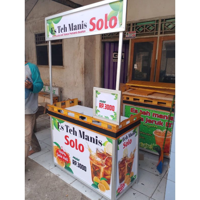 Jual Booth portable es teh s0l0 viral cantik praktis dan simpel ...
