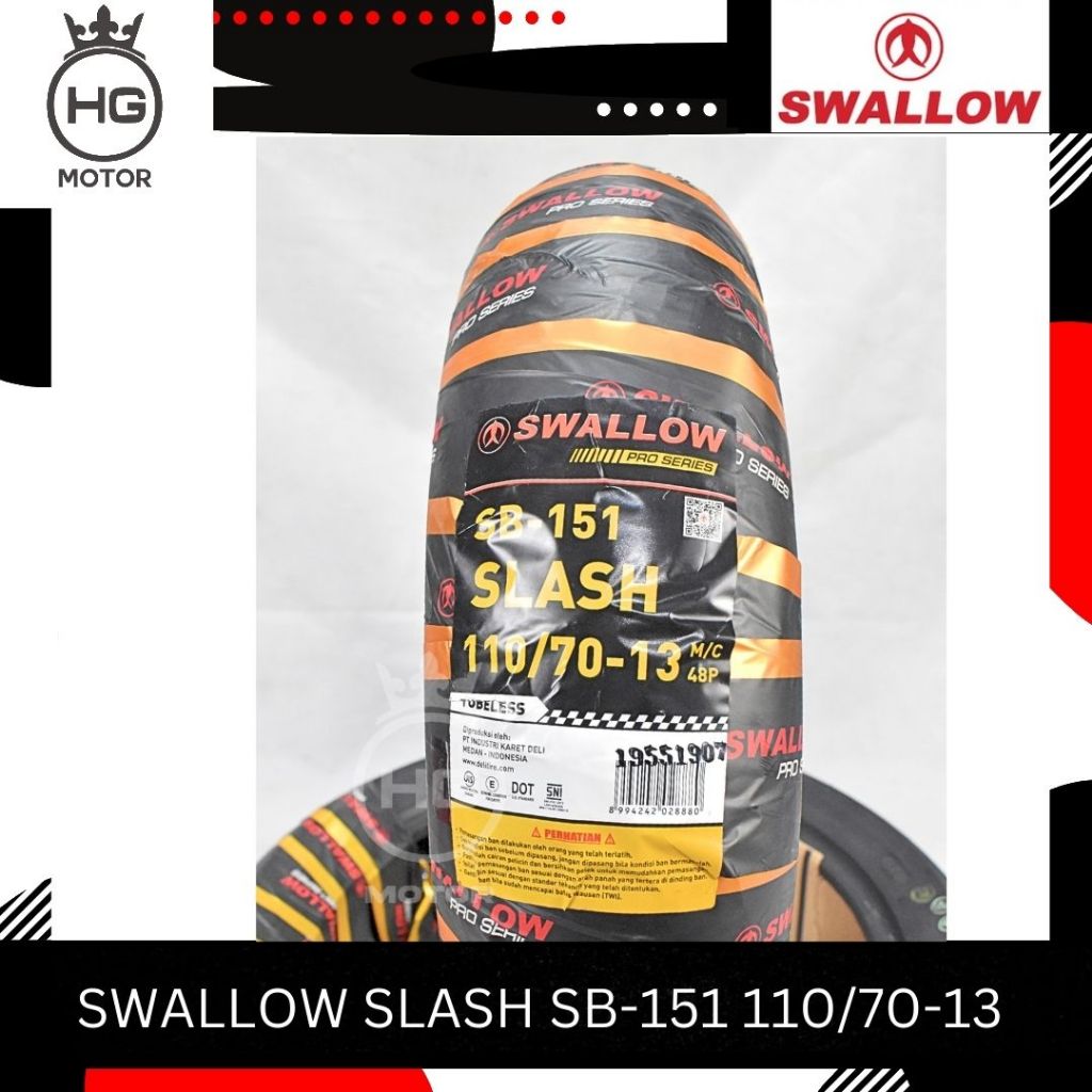 Jual BAN SWALLOW SB-151 SLASH SOFT COMPOUND 110 120 130 140 RING 13 N ...