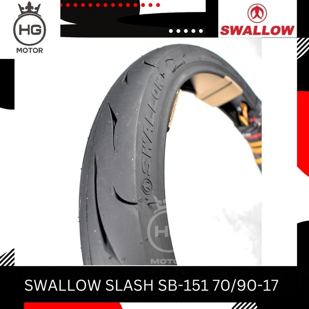 Jual BAN SWALLOW SB-151 SLASH SOFT COMPOUND PRO SERIES 70/90 RING 17 ...