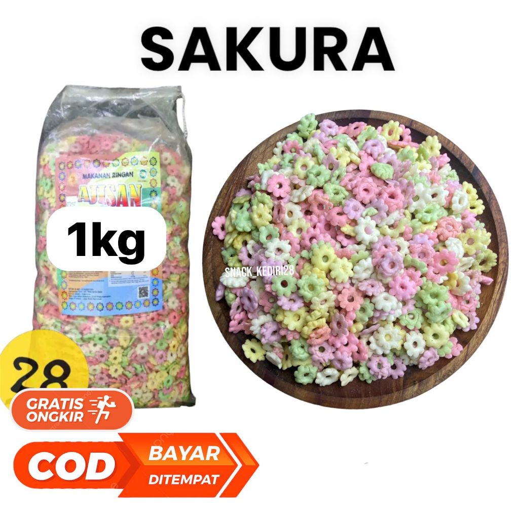 Jual Pilus Ajisan Sakura Kemasan 1kg | Shopee Indonesia
