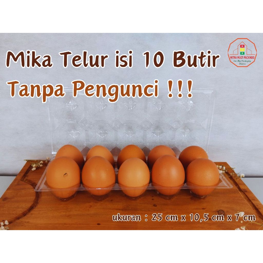 Jual Mika Telur Isi 10 Butir Tanpa Pengunci/Lock (isi 50 pcs mika telur ...