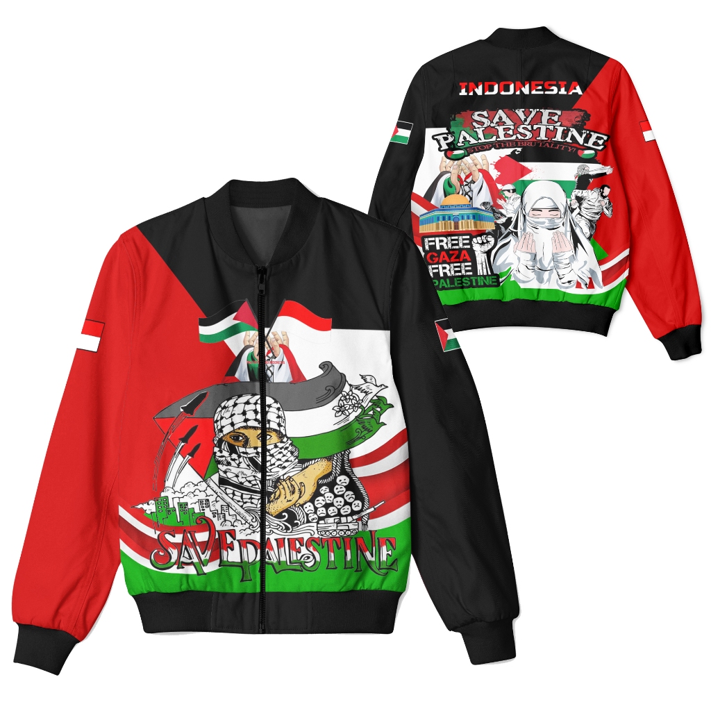 Jual Jual Jaket Bomber Muslim / FREEDOM FOR PALESTINE / Free Custom ...