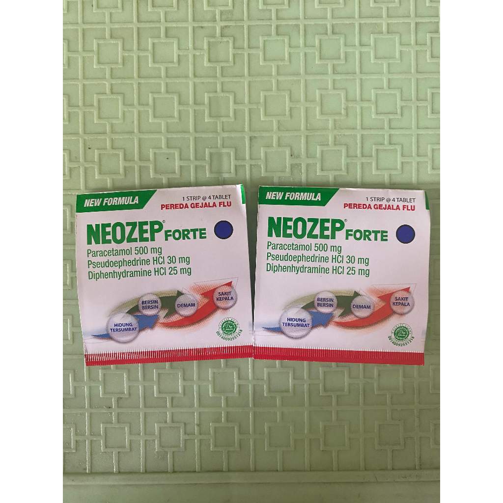 Jual Neozep Forte Isi 4 Tablet - Obat Flu | Shopee Indonesia