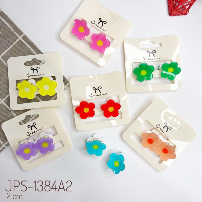 Jual Jepit salon mini glossy bunga kelopak ISI 2 pcs JPS 1384A2 ...