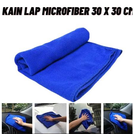 Jual Kain Lap Serbaguna 30x30cm Kain Lap Microfiber Motor Mobil ...