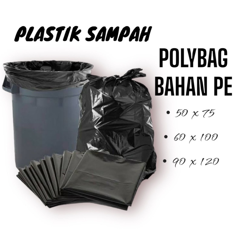 Jual Kantong Sampah Plastik HITAM KILOAN PE Jumbo Tebal MURAH kualitas terjamin | Shopee Indonesia