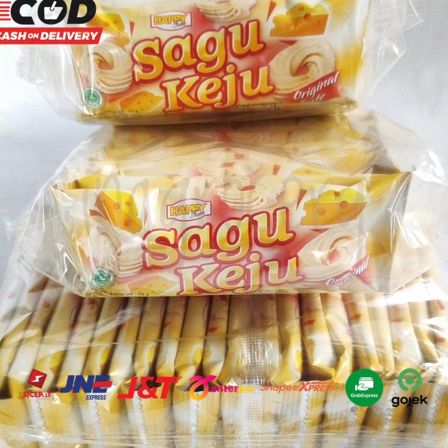 Jual Terlaris ( BERKAH ) Sagu Keju Happy Time Kue Kering 1 pack isi 20 ...