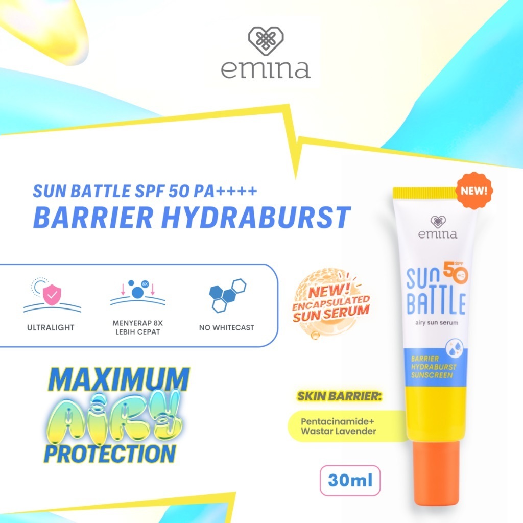 Jual EMINA Sun Protection SPF 35 PA++ 50ml | Sun Battle SPF 45 | 30 PA++ 30ml | Sunscreen Skin ...