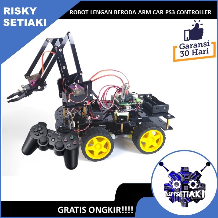 Jual ROBOT LENGAN BERODA ARM CAR KONTROL WIRELESS PS2 CONTROLLER | Shopee Indonesia