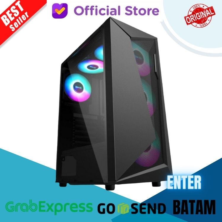 Jual CASING RAPTOR SHADOW ATX FAN RGB | Shopee Indonesia