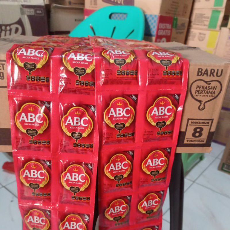 Jual Kecap Manis ABC 500 sachet_isi 12 sachet @15gr | Shopee Indonesia