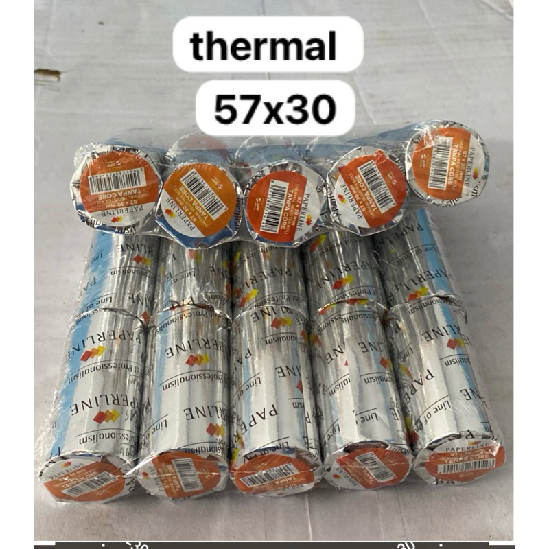 Jual KERTAS KASIR THERMAL 57x30 PAPERLINE | Shopee Indonesia