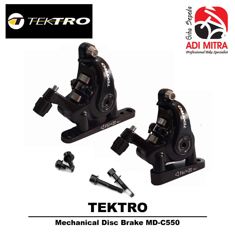 Jual Tektro MD-C550 1 Set Tanpa Rotor Road Mechanical Disc Brake Flat Mount Kaliper Rem Sepeda ...