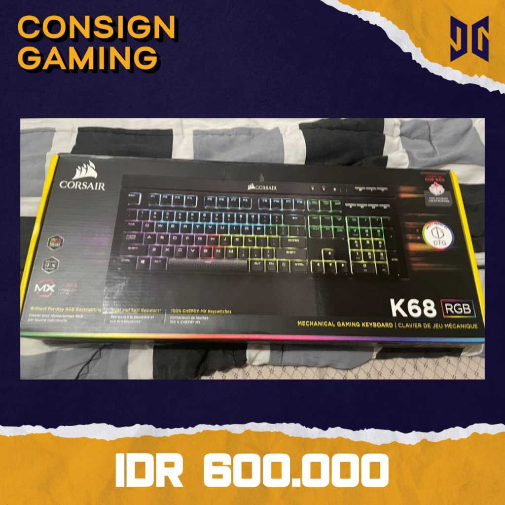 Jual CORSAIR K68 RGB - RED SWITCH ( CODE : VX934 ) | Shopee Indonesia