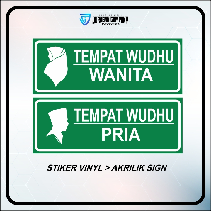 Jual AKRILIK SIGN TEMPAT WUDHU SIGN STIKER MURAH | Shopee Indonesia
