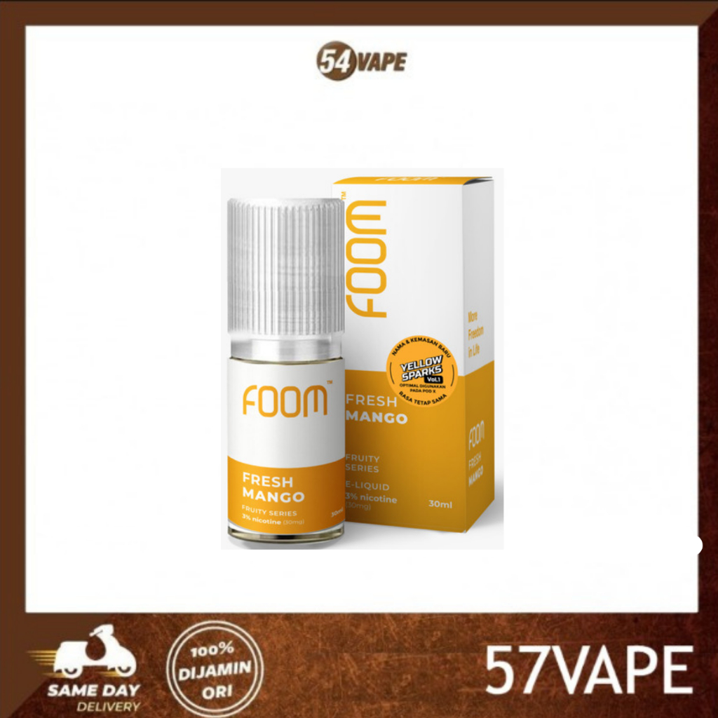 Jual Foom Fresh Mango Salt Nic 30ml / 30mg | Shopee Indonesia