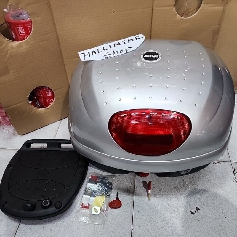 Jual GIVI BOX MOTOR E33NS warna Silver with Stoplamp Original 100% ...