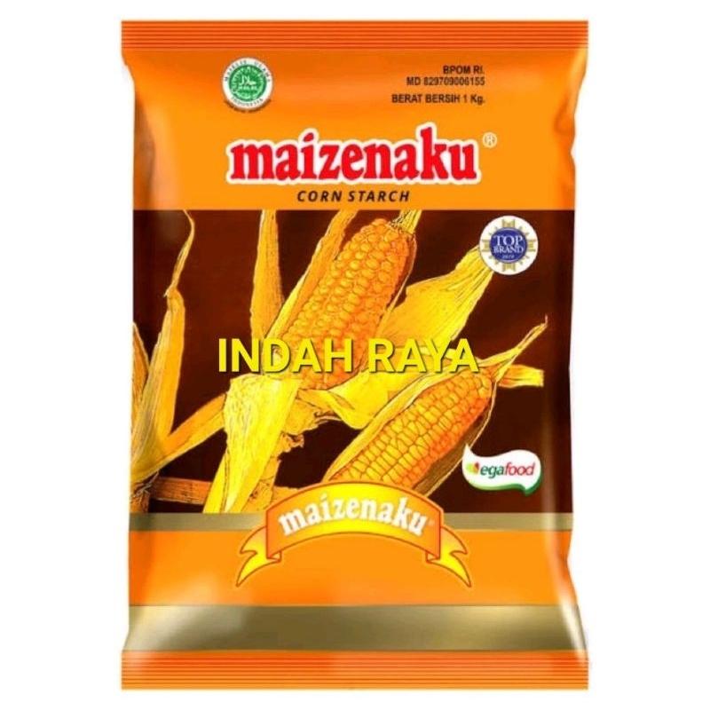 Jual TEPUNG PATI JAGUNG MAIZENAKU / CORN STARCH 1kg perbks | Shopee ...