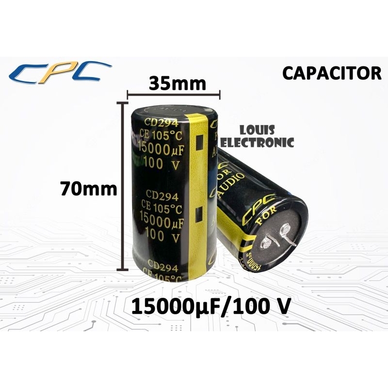 Jual CAPACITOR ELCO CPC 15000UF 100V ELCO KAPASITOR ORIGINAL (1 PCS ...