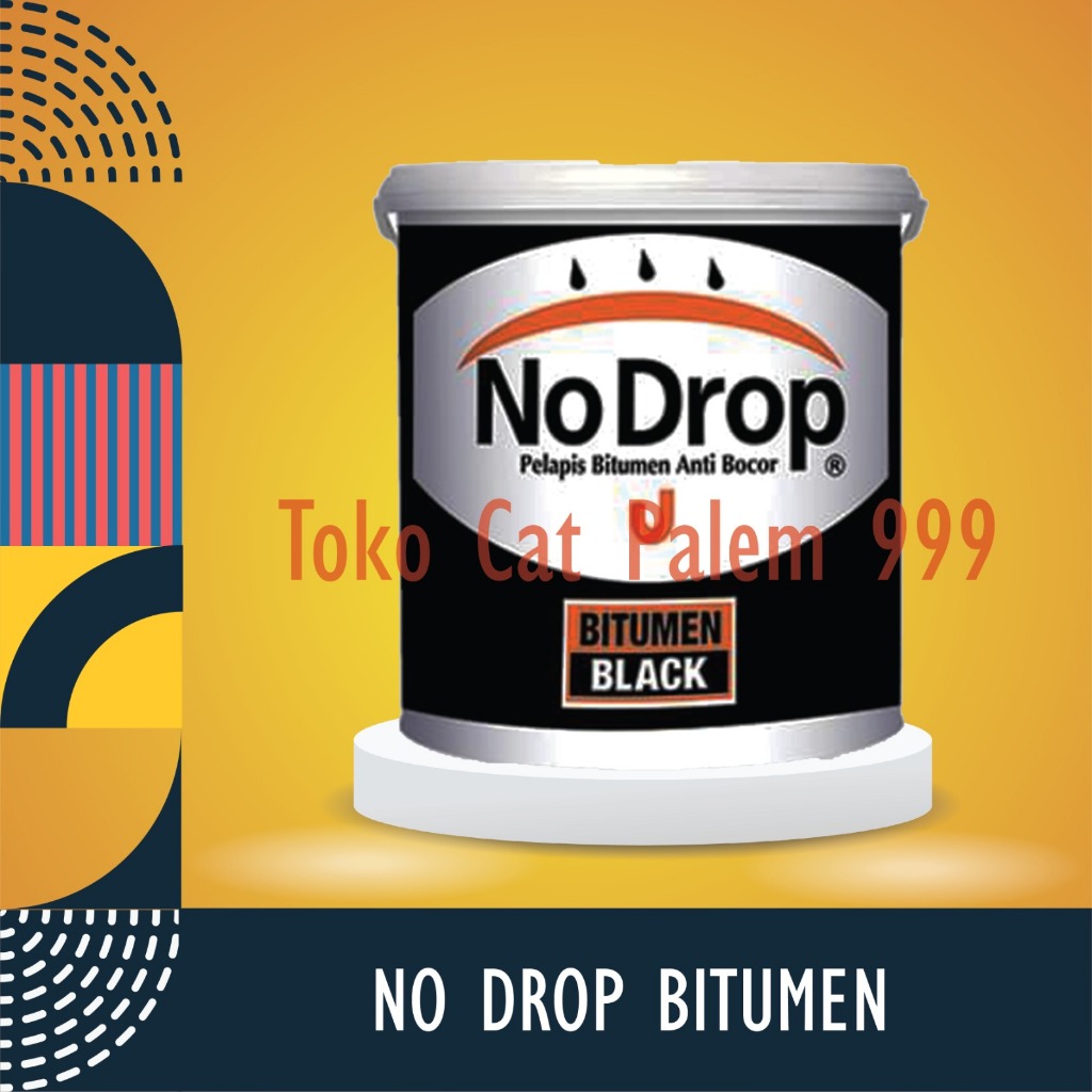 Jual Cat Pelapis No Drop BITUMEN BLACK 4 Kg Nodrop Anti Bocor Avian galon | Shopee Indonesia