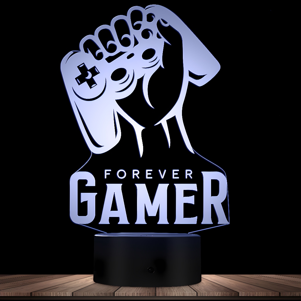 Jual Lampu Hias Lampu Tidur Akrilik GAMER / Standing Lamp Acrylic LED ...