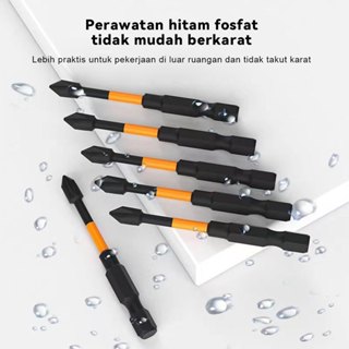 Jual 6 Buah Set Mata Obeng Magnetik Set Mata Bor Obeng Baja Paduan S2 1 ...