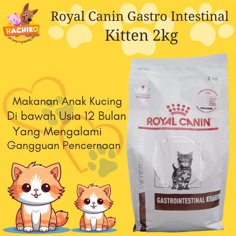 Jual Royal Canin RC Gastrointestinal Kitten 2kg / RC Gastrointenstinal ...
