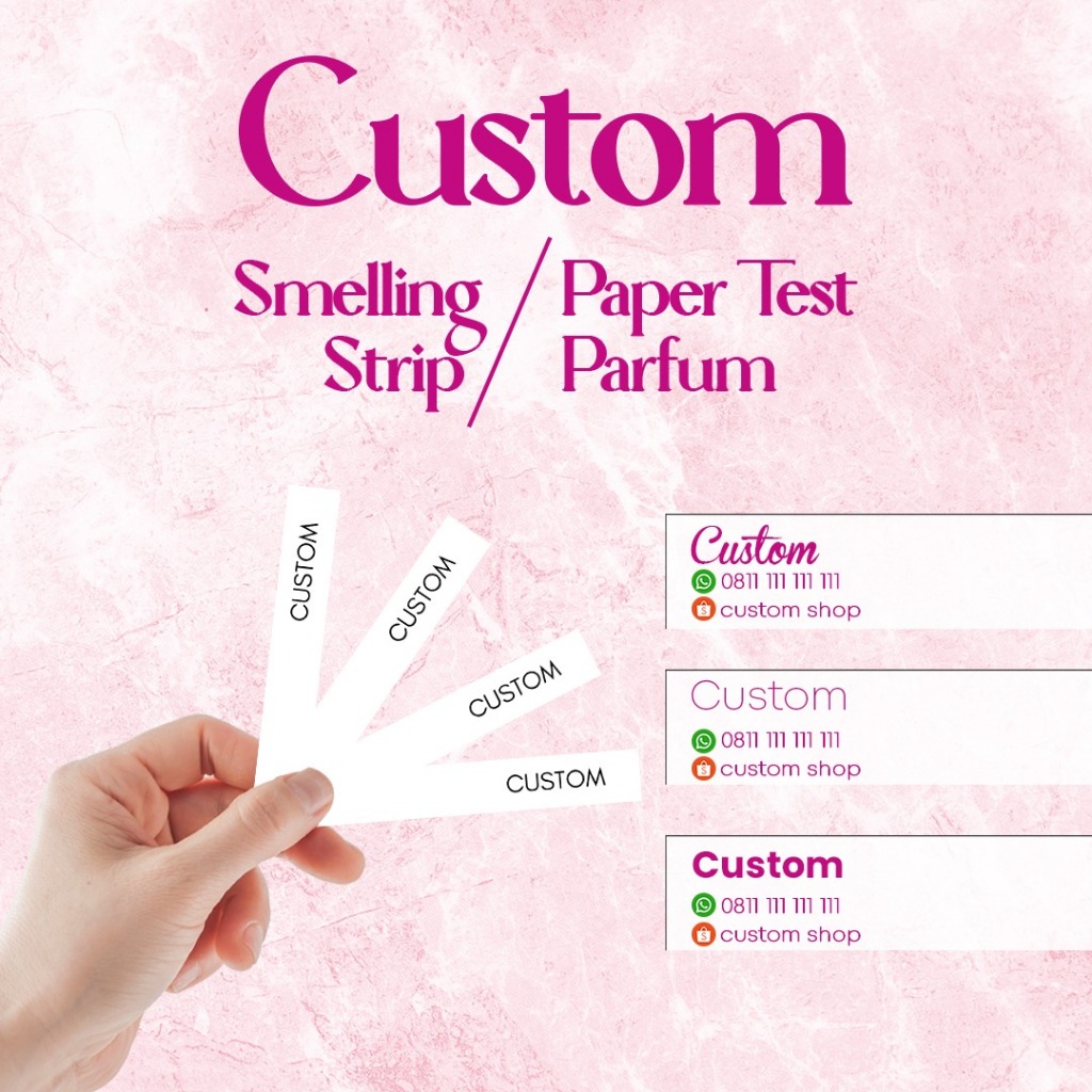 Jual Custom Smelling Strip Perfume / Paper Test Kertas Parfum Free ...