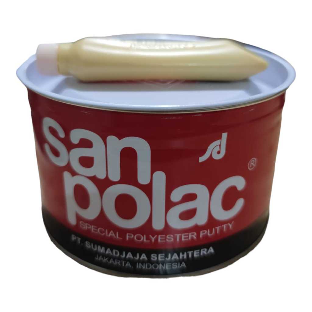 Jual Dempul Sanpolac 1 kg dempul besi mobil dengan hardener San Polac ...