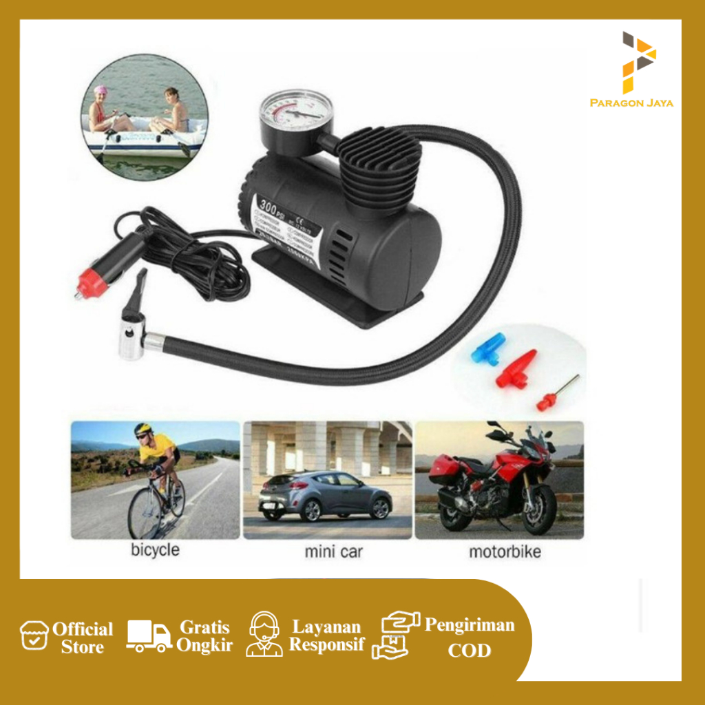 Jual Kompresor Mini Pompa Angin Ban Mobil Mini Air Compressor 12V ...