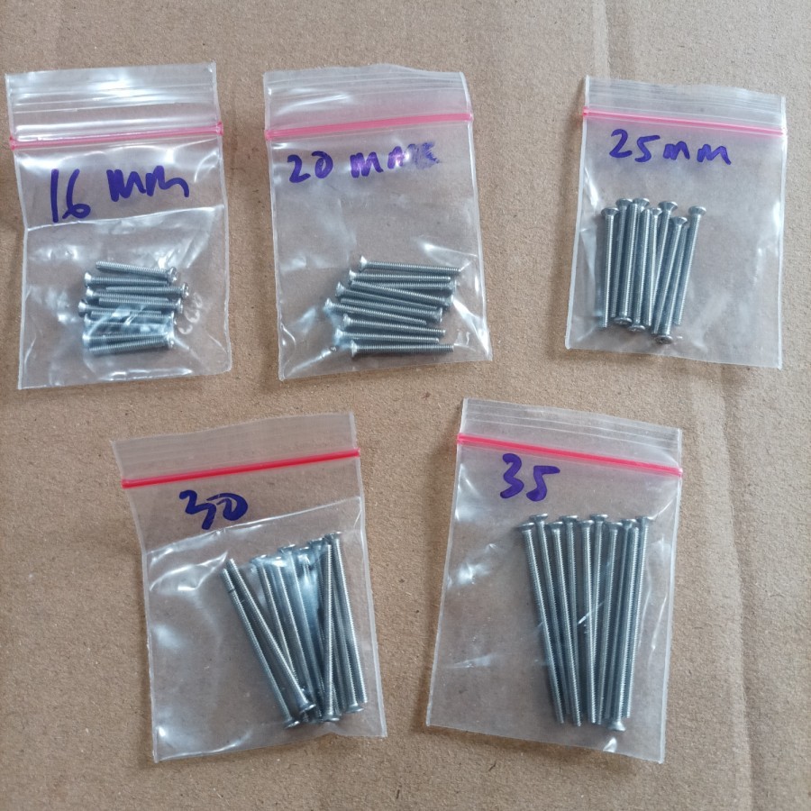 Jual Mini 4wd baut counter / gepeng berbagai ukuran / Mur / ring pipih ...