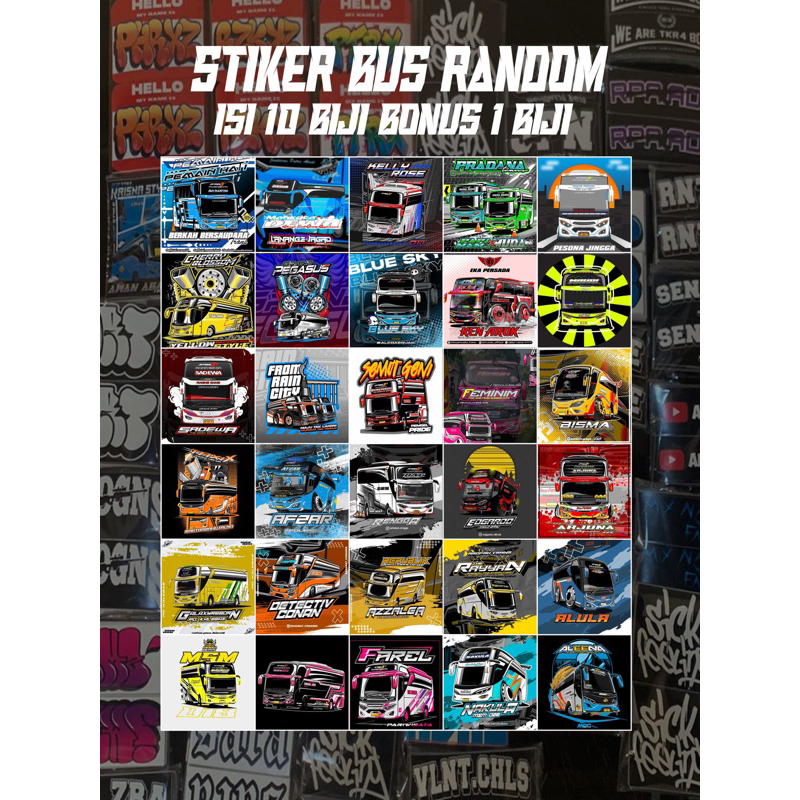 Jual stiker bus basuri | Shopee Indonesia