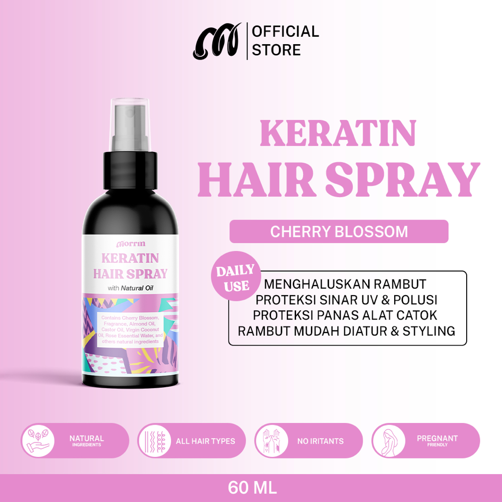 Jual Morrin Cherry Blossom Keratin Hair Mist - Spray Vitamin Dan Parfum ...