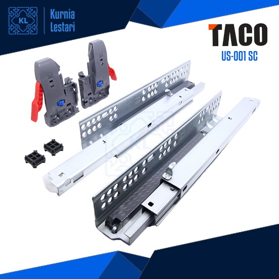 Jual Rel Laci Tandem TACO Full Extension Slow Motion US 001 SC | Shopee ...