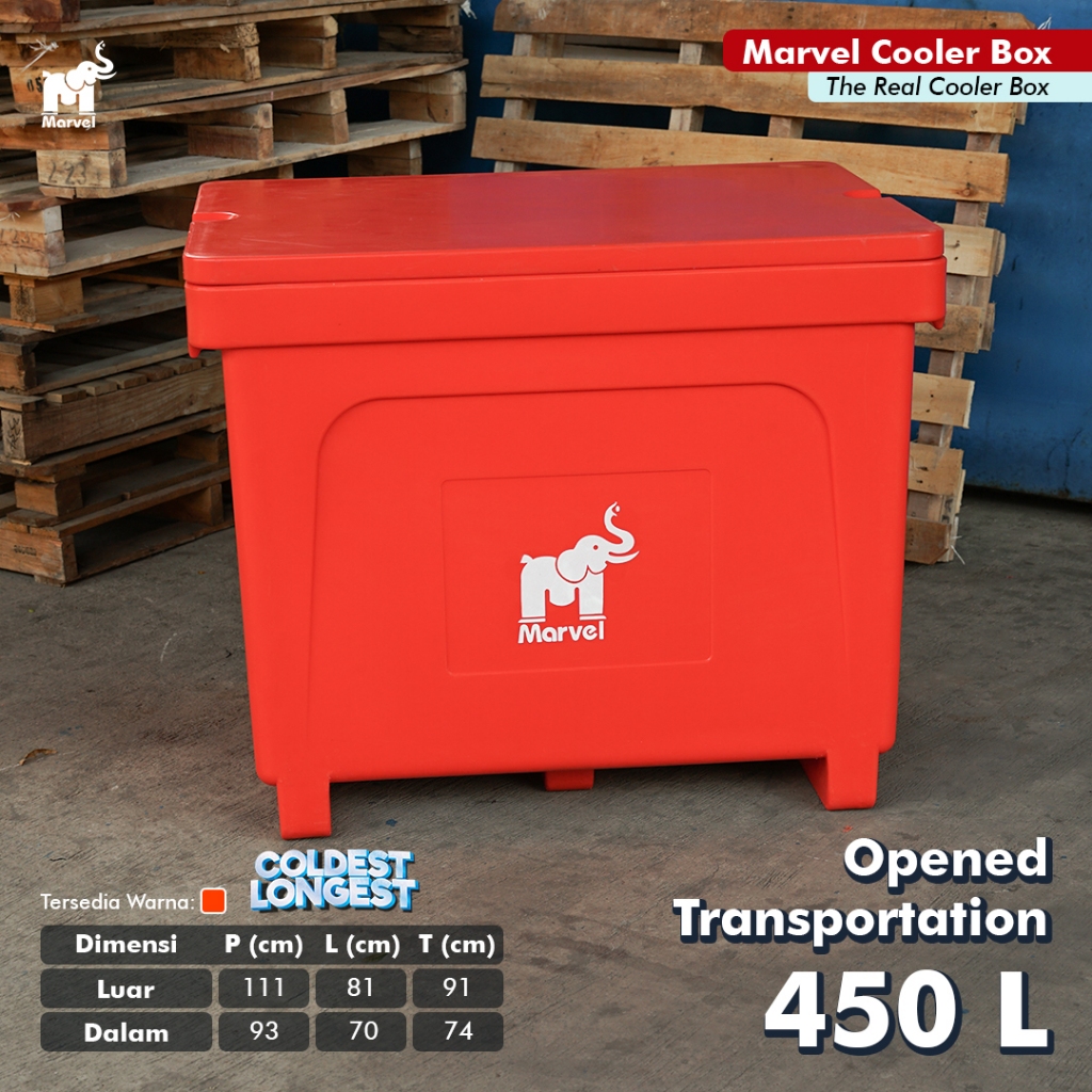 Jual MarvelCooler 450 Ltr Opened Transportation CoolBox - IceBox - Es ...